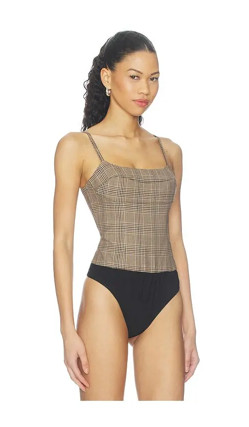 Cami Nyc Shirley Bodysuit In Beige