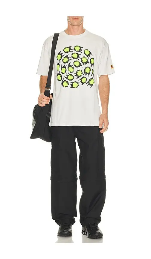 Nike Long Sleeve Club Rules Logo Tee In White
