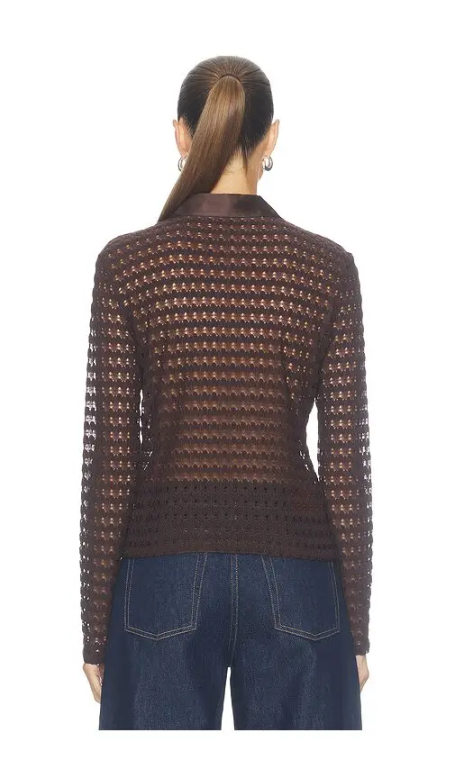 FRAME The Bubble Stitch Shirt In Brown