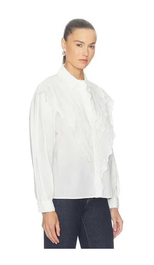 FRAME The Poplin Equestrian Shirt