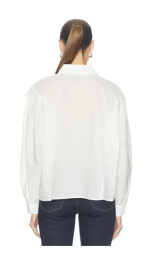 FRAME The Poplin Equestrian Shirt