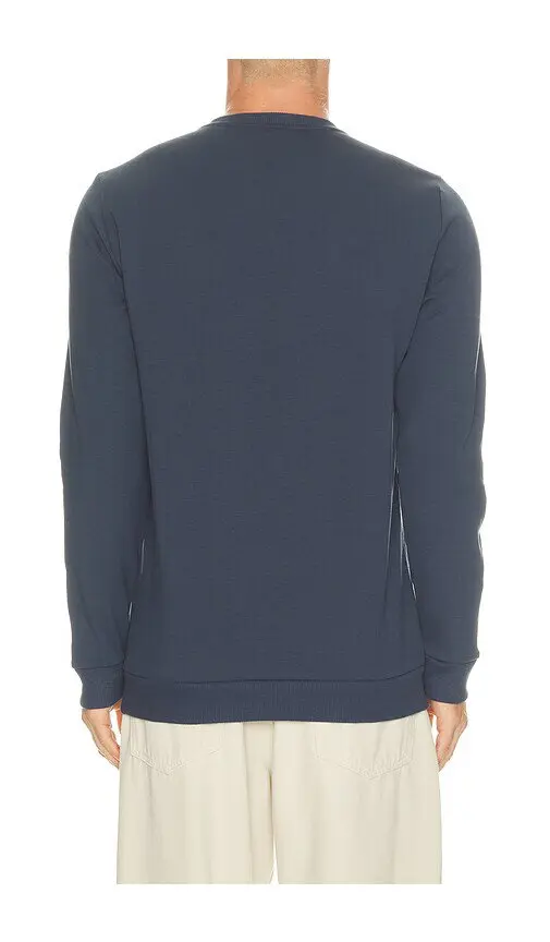 Travis Mathew Varsity Club Crew Sweatshirt In Blue