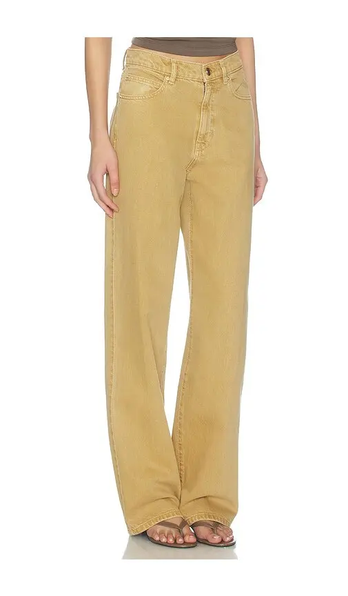 DL1961 Kaylen Soft Surve High Rise Jeans In Tan