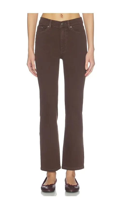 DL1961 Halle Instasculpt? Straight High Rise Jeans In Brown - Brownstone