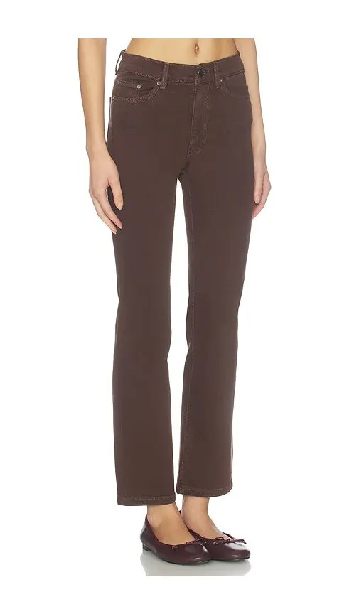 DL1961 Halle Instasculpt? Straight High Rise Jeans In Brown