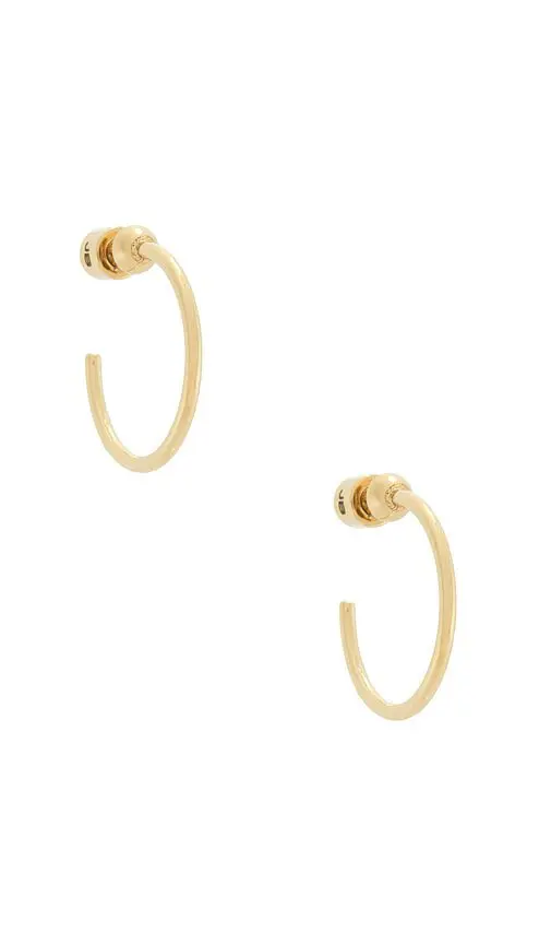 Jenny Bird Mini Icon Hoops Earring In Metallic