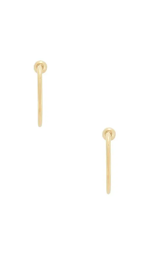 Jenny Bird Mini Icon Hoops Earring In Metallic