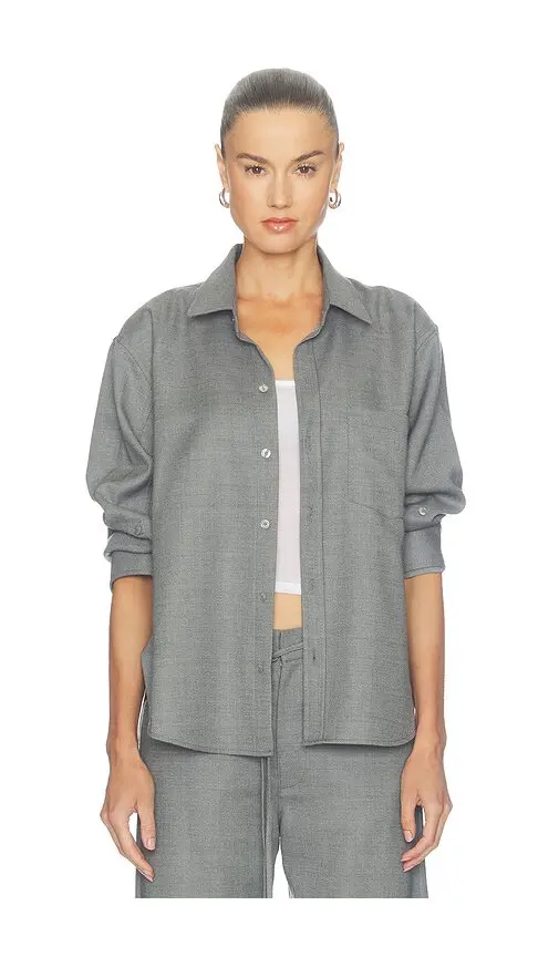 Citizens Of Humanity Kayla Shrunken Shirt In Grey