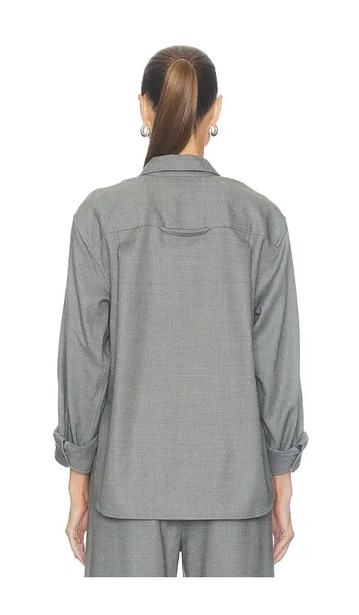 Citizens Of Humanity Kayla Shrunken Shirt In Grey