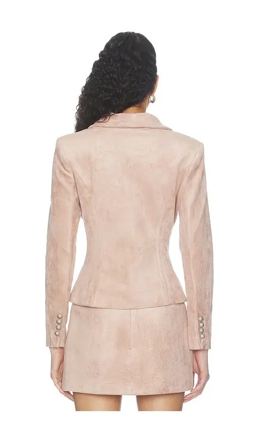 Amanda Uprichard Wyatt Jacket In Neutral