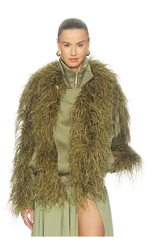 BRONX BANCO Marlowe Feather Bomber Jacket