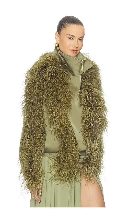 BRONX BANCO Marlowe Feather Bomber Jacket