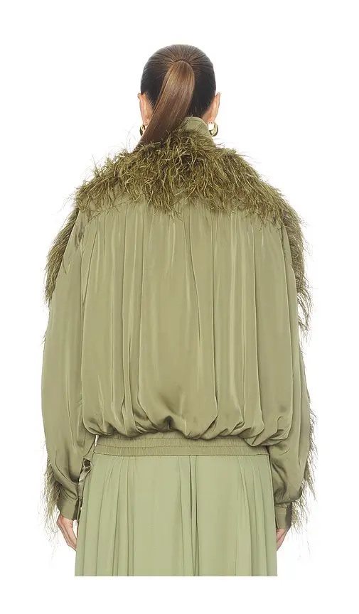 BRONX BANCO Marlowe Feather Bomber Jacket