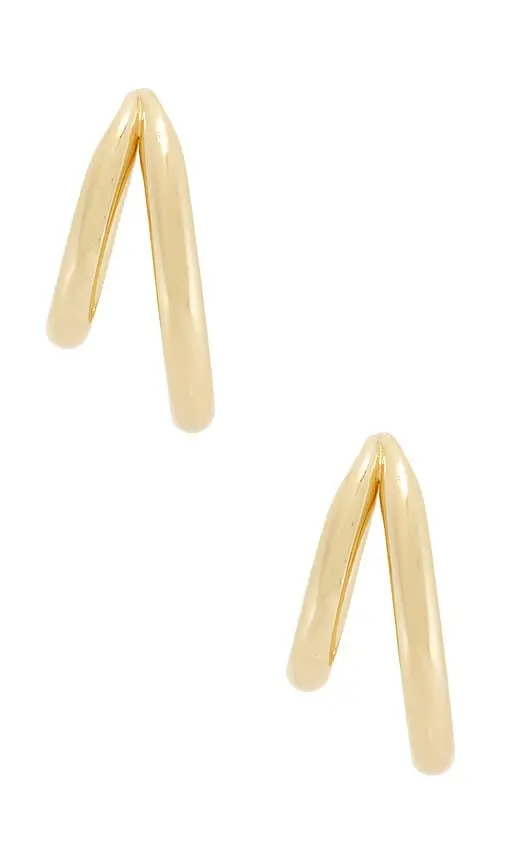 JENNIFER FISHER Double Lilly Micro Huggies In Metallic