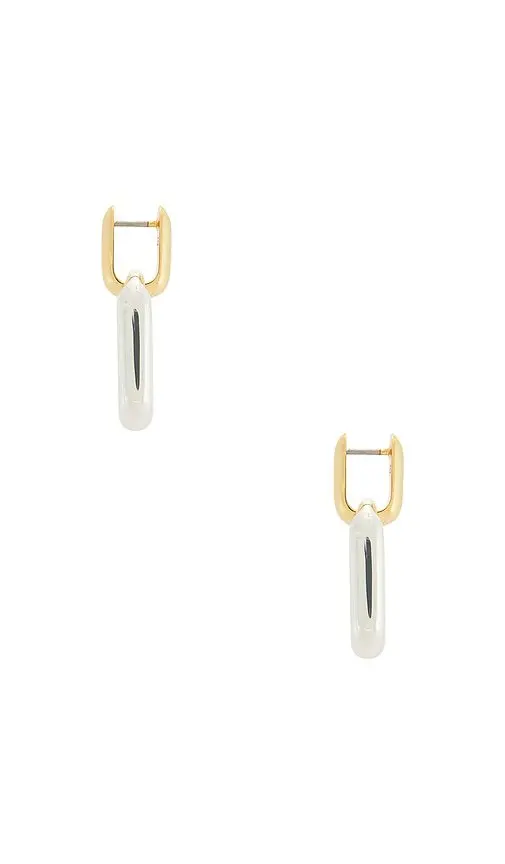 Jenny Bird Puffy Detachable Link Earrings In Metallic Silver