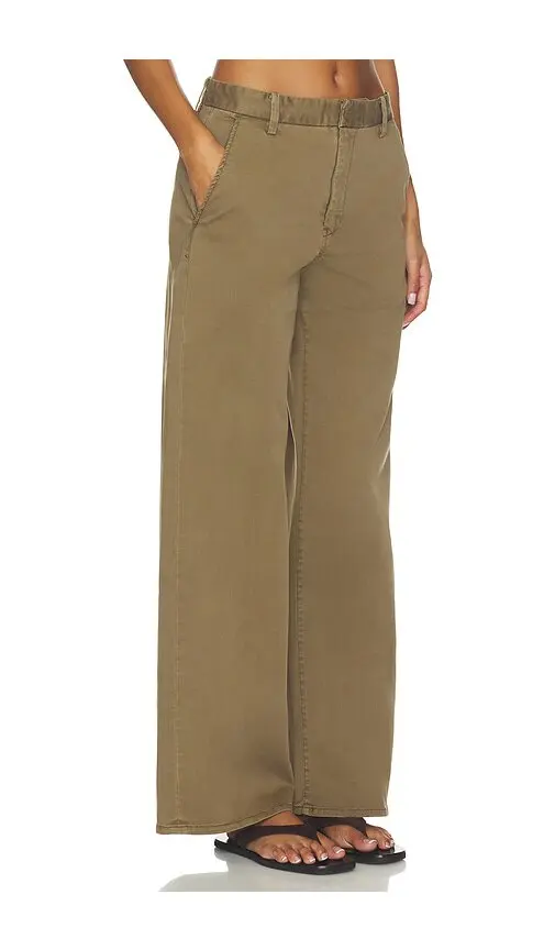Good American Low Slung Baggy Trouser In Brown