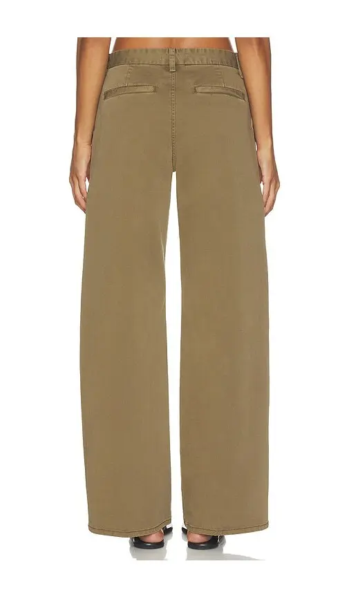 Good American Low Slung Baggy Trouser In Brown