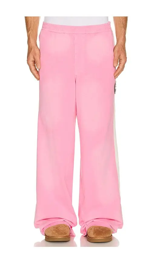 424 Stripped Ripped Sweatpants In Pink