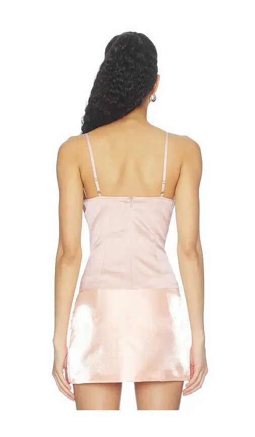 Courtney Zheng Satin Bullet Bra Top