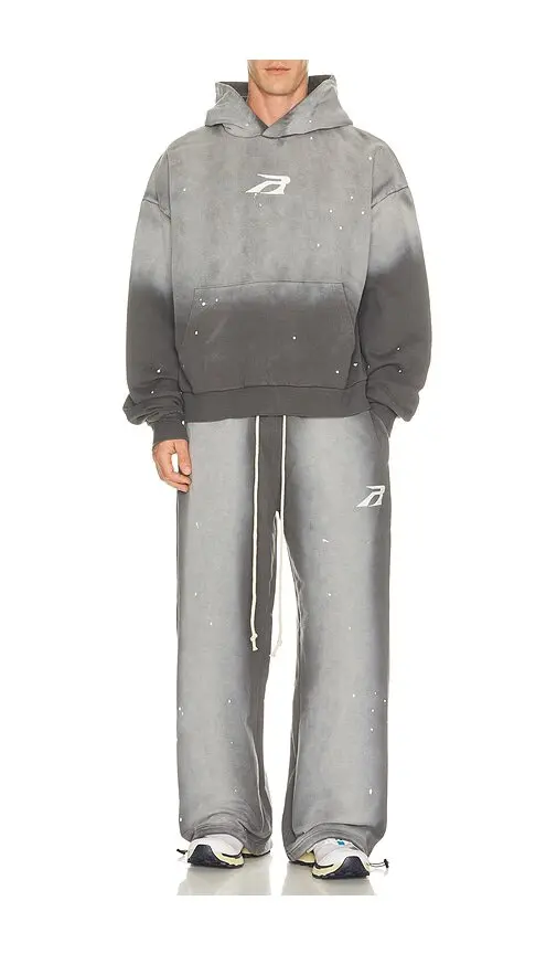 RYOKO RAIN Vintage Artist Hoodie In Grey