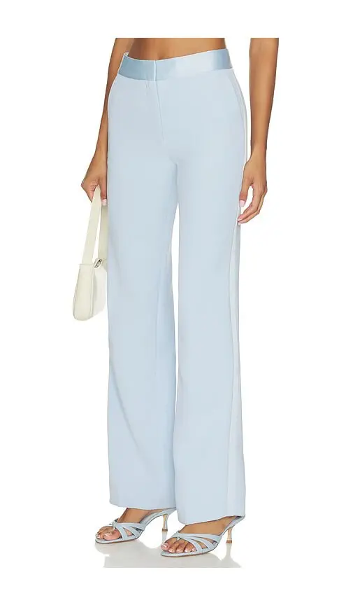 FLEUR DU MAL Tuxedo Pant In Baby Blue