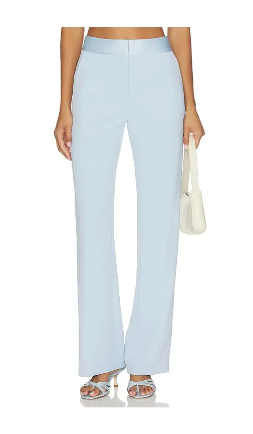 FLEUR DU MAL Tuxedo Pant In Baby Blue