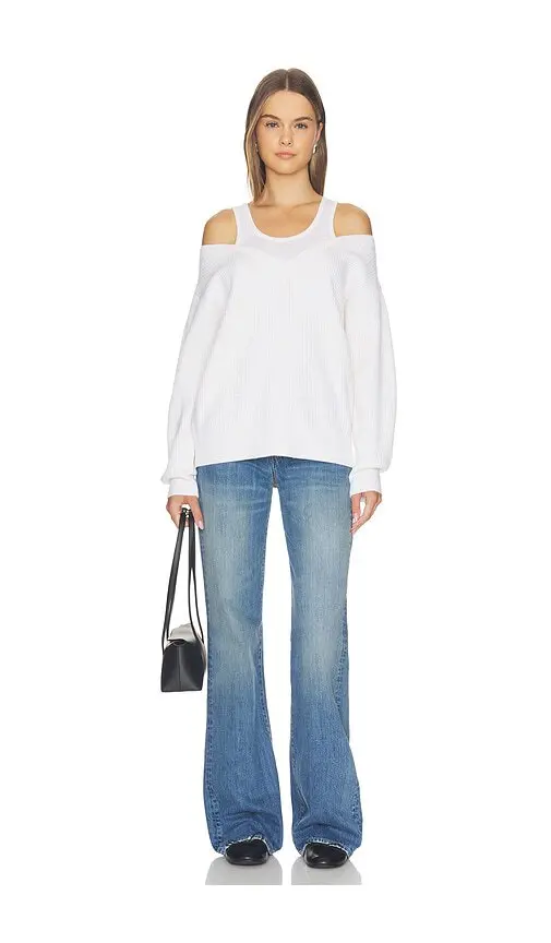 Helmut Lang Double Layer V Neck Top