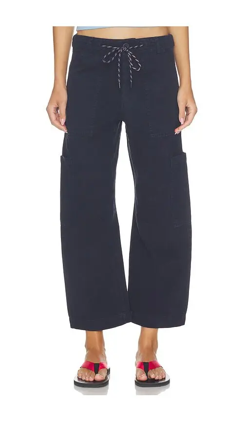 PISTOLA Sabrina Curved Utility Pant In Navy