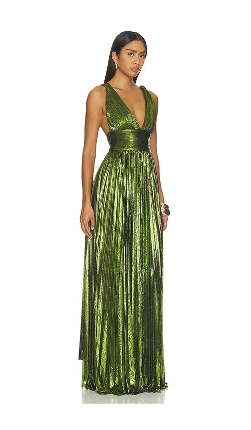 Retrofete Perindo Dress In Green
