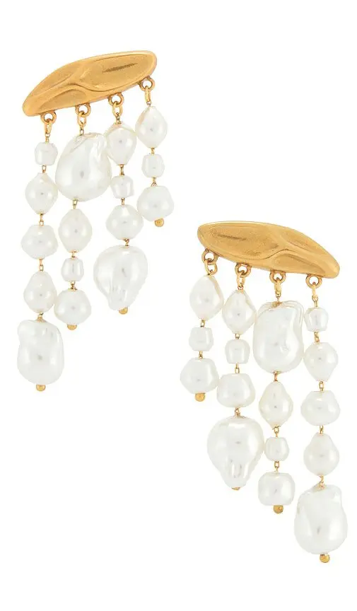Cult Gaia Shiva Earring In Ivory