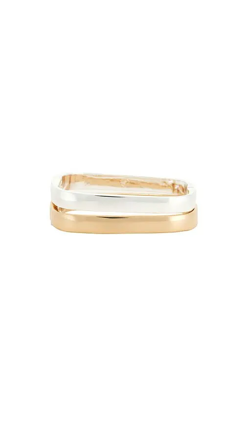 Ettika Rounded Square Cuff Set