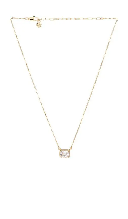 Ettika Classic Square Pendant Necklace In Metallic