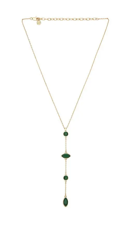 Ettika Crystal Cascade Lariat Necklace In Metallic