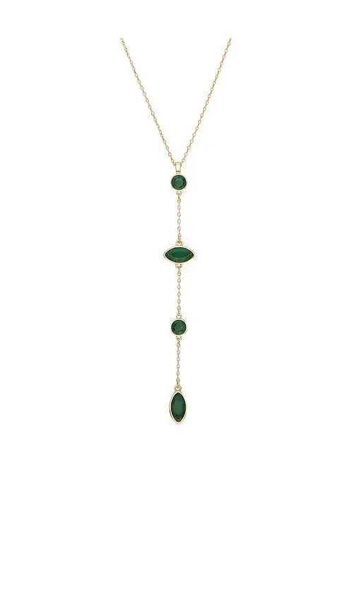 Ettika Crystal Cascade Lariat Necklace In Metallic