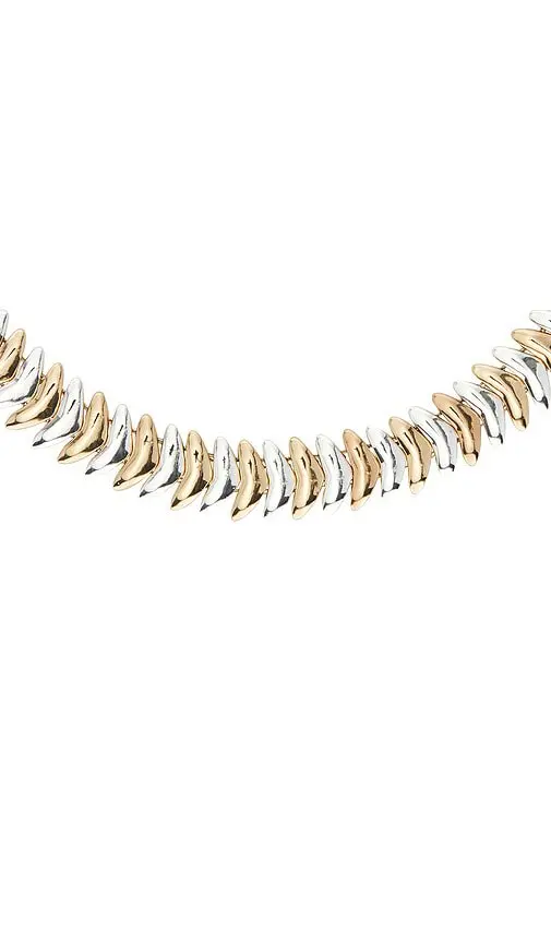 Ettika Metal Moderna Necklace In Metallic