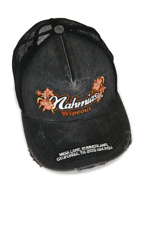 NAHMIAS Wipeout Trucker Hat In Black