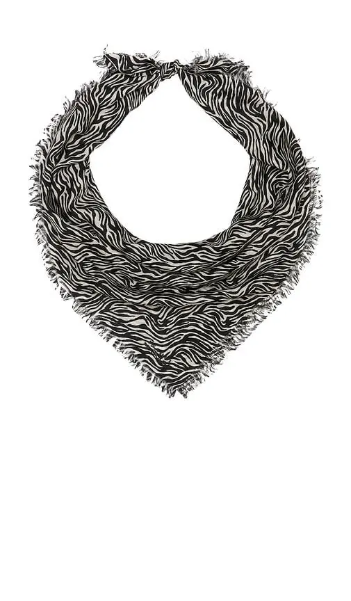 Isabel Marant Étoile Alecia Scarf In Black & White