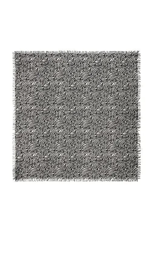 Isabel Marant Étoile Alecia Scarf In Black & White