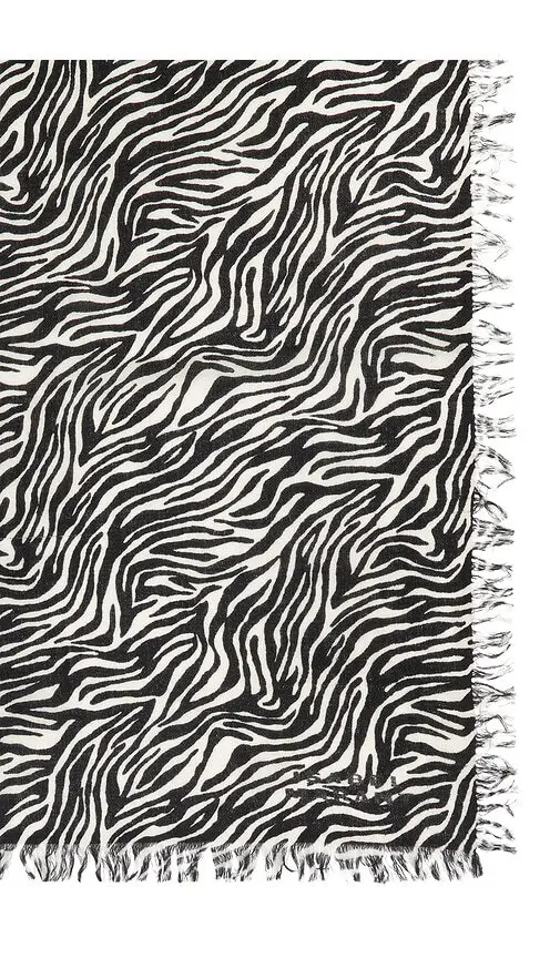 Isabel Marant Étoile Alecia Scarf In Black & White