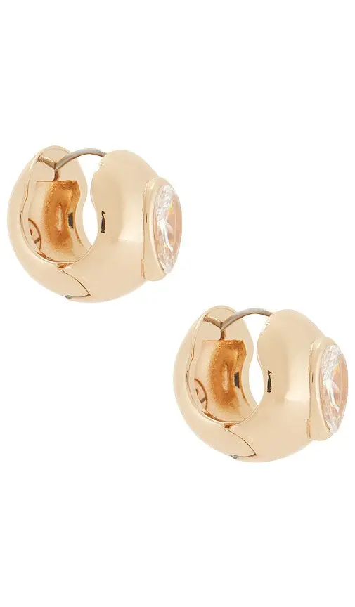 Ettika Glowing Gem Earrings In Metallic