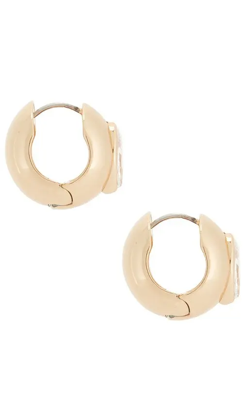 Ettika Glowing Gem Earrings In Metallic