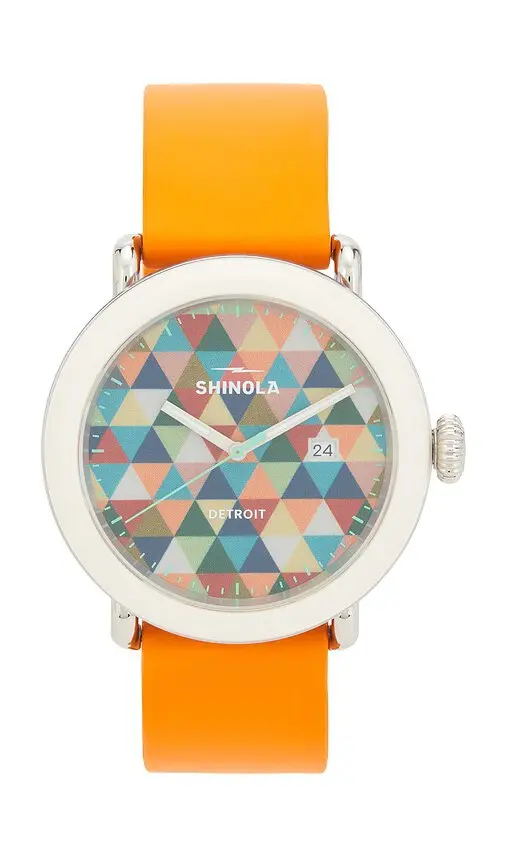 Shinola Detrola 3hd 41mm Watch - Orange