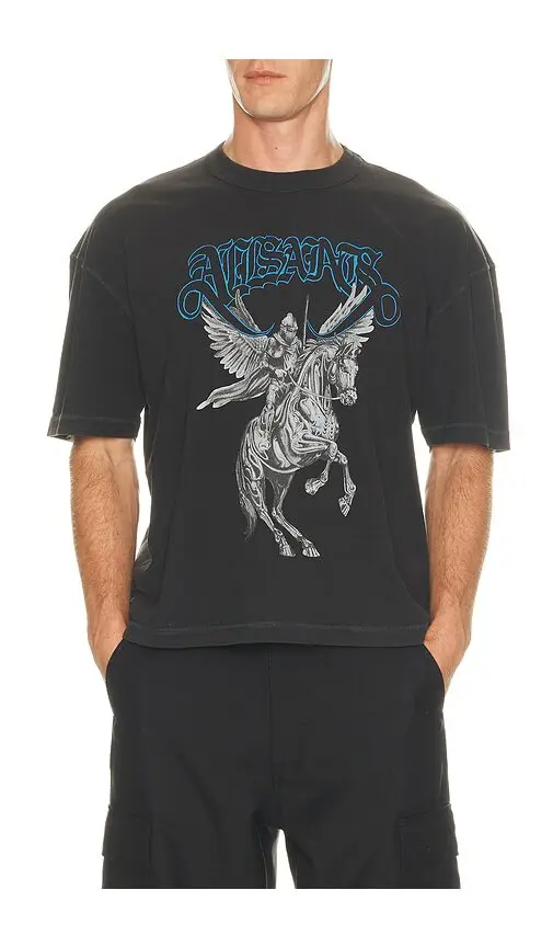 ALLSAINTS Vanguard Short Sleeve Tee In Black