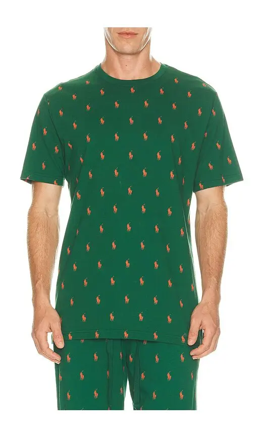 Polo Ralph Lauren Short Sleeve Crew T-shirt In Green - New Forest