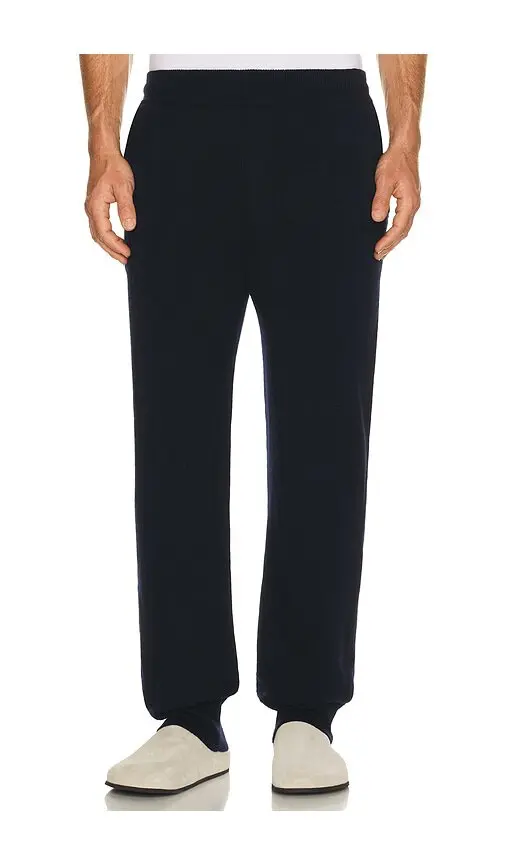 LISA YANG Beaumont Trousers In Blue - Navy