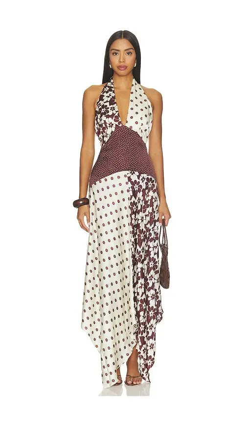 ROAME. Miranda Dress In Brown