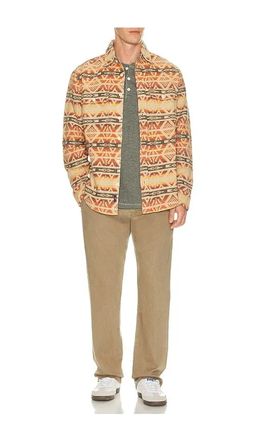 Faherty Brand Long Sleeve Cloud Henley In Green