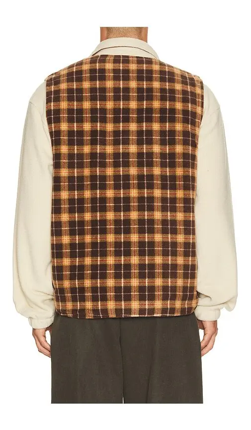KAPPY DESIGN Reversible Nylon Check Vest