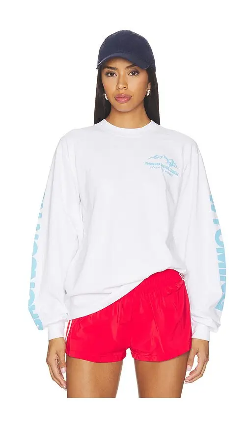 DIAMOND CROSS RANCH Trailblazer Long Sleeve Tee - White