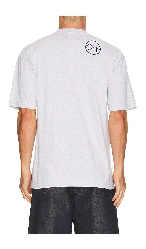 DIAMOND CROSS RANCH Blue Horses Tee In Grey